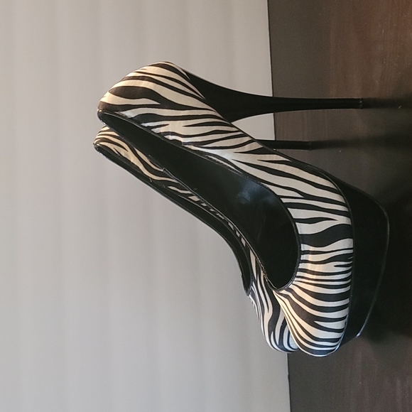 Wild Diva | Shoes | Zebra Print Heels | Poshmark